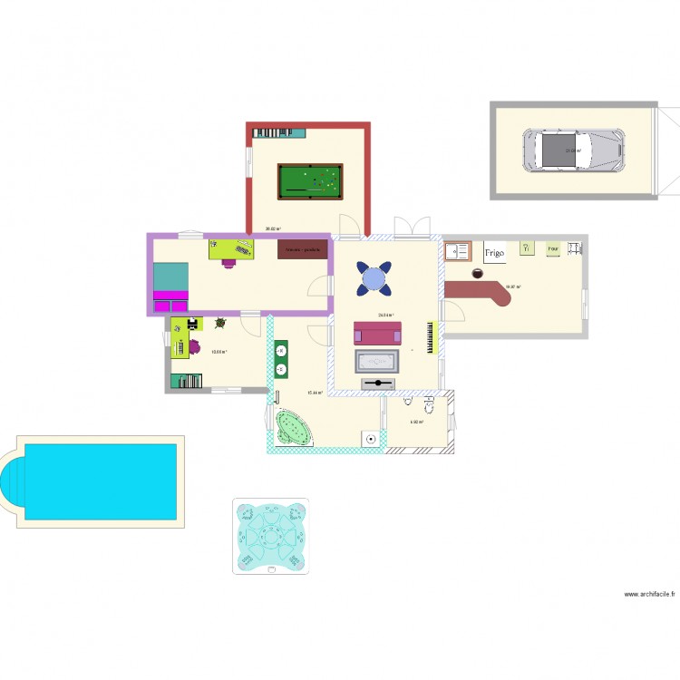 la maison de mes rêves - Plan dessiné par aattal