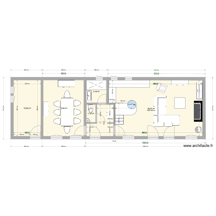 maison - Plan dessiné par manu digo