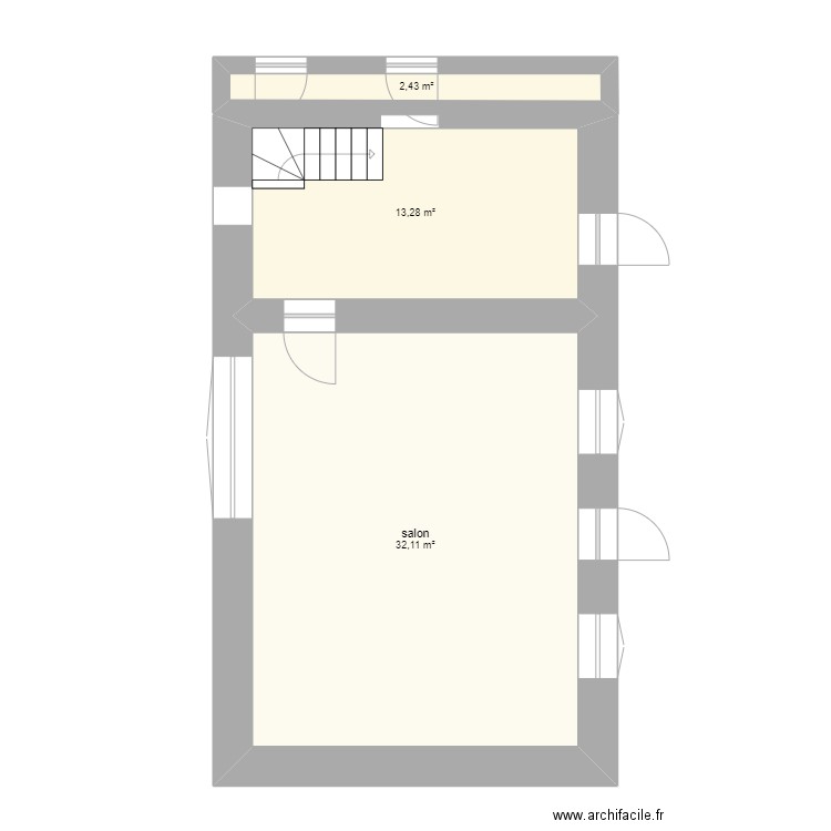 maison - Plan 3 pièces 48 m2 dessiné par laurentnadot45