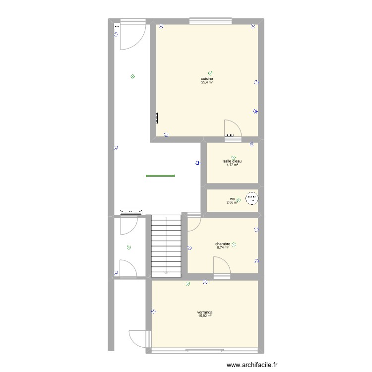 maison sts - Plan 5 pièces 57 m2 dessiné par lafiloche