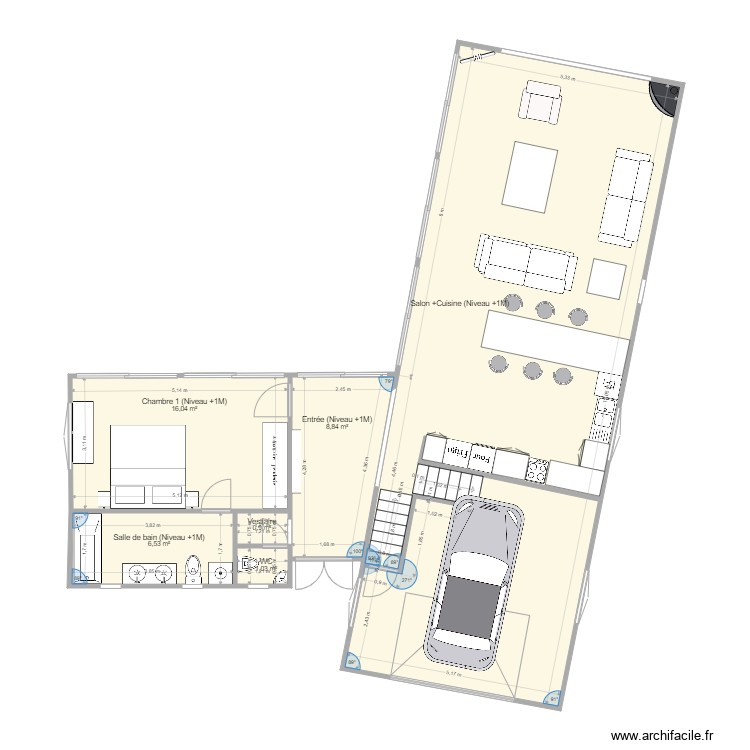 Hardelot 1 Mezzanine - Plan dessiné par kerak