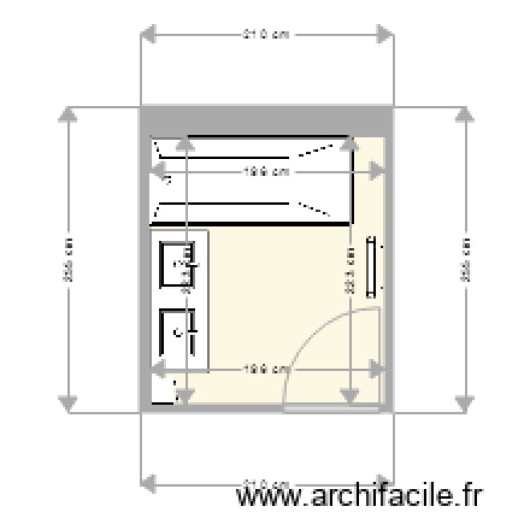 sdb - Plan dessiné par fabiolucci