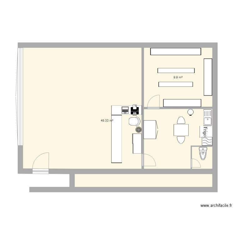 plan commerce - Plan dessiné par Ju28