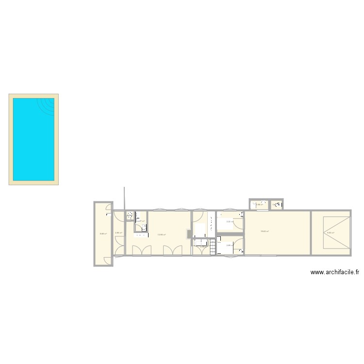 RDC VILLA - Plan dessiné par tfrancois