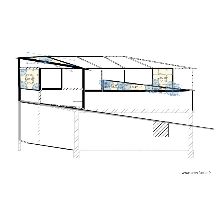 véranda - Plan dessiné par gudinf