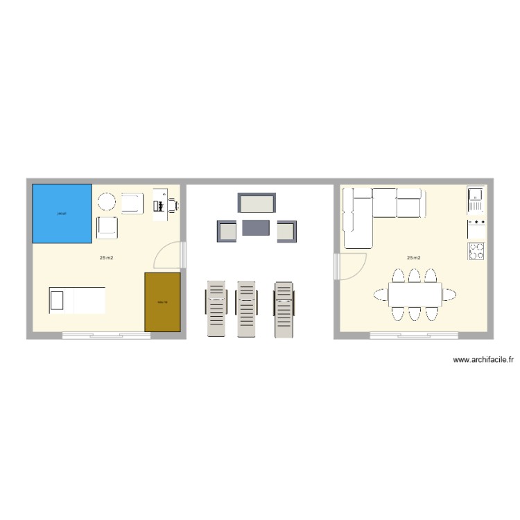 pool house - Plan dessiné par franck1331