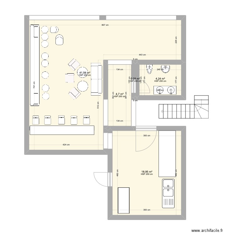 LOUNGE - Plan dessiné par cacaprout