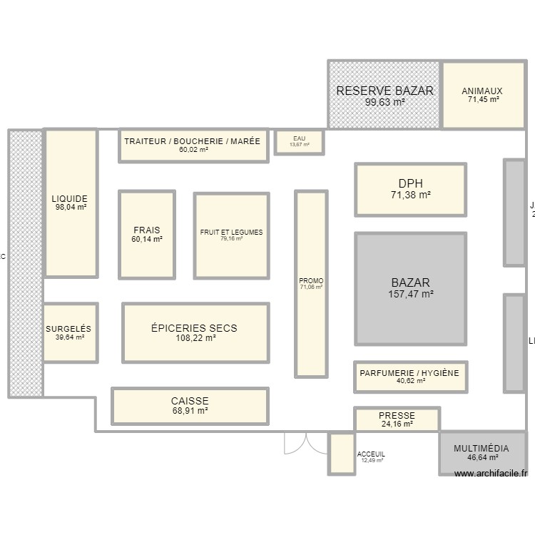 Plan – Plan Intermarché – Par helderrr ️ | ArchiFacile