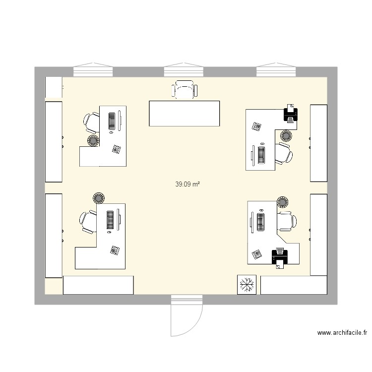 service secrétariat - Plan dessiné par Small-killeur