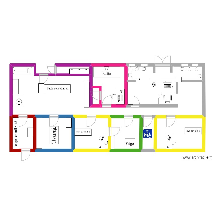 clinique 1 - Plan dessiné par celia841