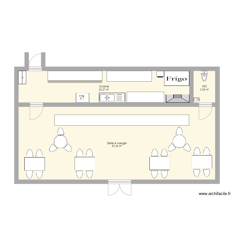 Plan – resto – Par lyna49300 ️ | ArchiFacile