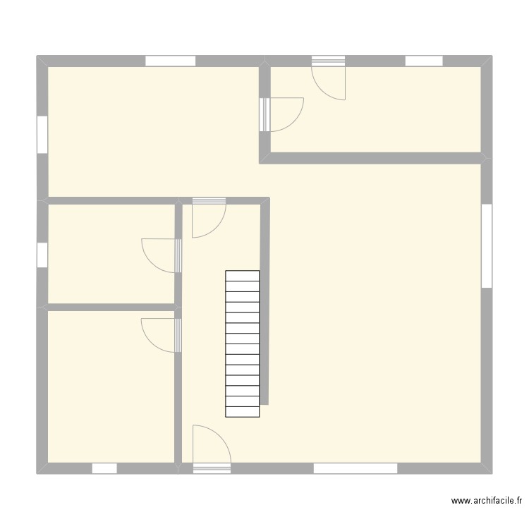 Maison - RDC - Plan dessiné par skurty