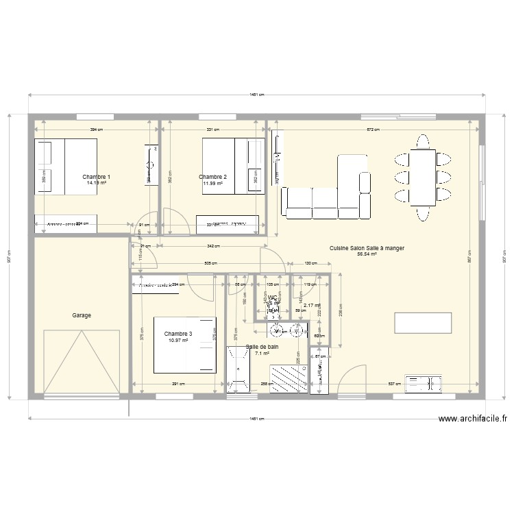 Plan Maison Avec Cote | Ventana Blog