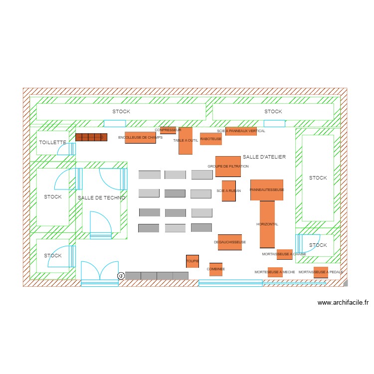 Plan de menuiserie - Plan dessiné par Keahi