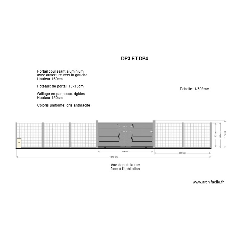 Plan – Portail – Par BAlexis ️ | ArchiFacile