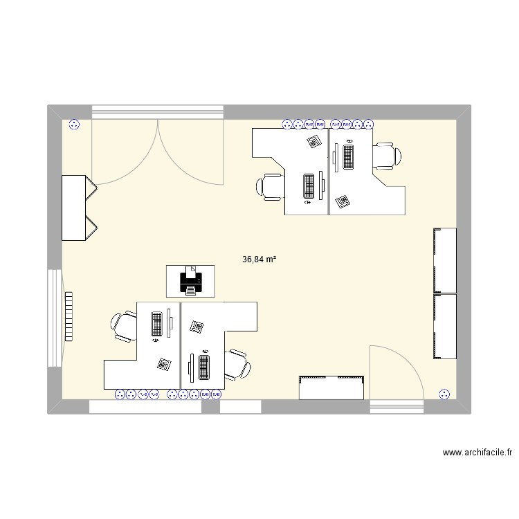 plan bureau - Plan dessiné par cda63