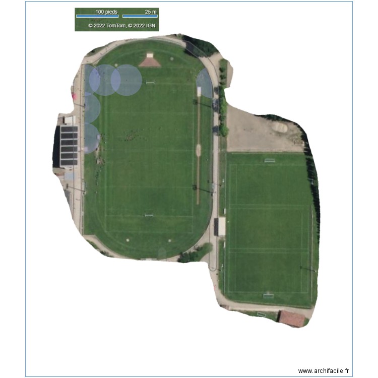 stade - Plan dessiné par ac47