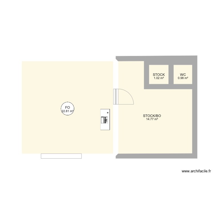 S2 MAGASIN a - Plan dessiné par clara1501