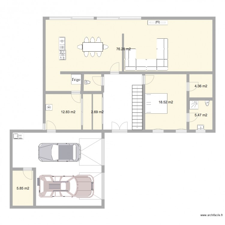 PROJET VILLEUX - Plan dessiné par mfouche