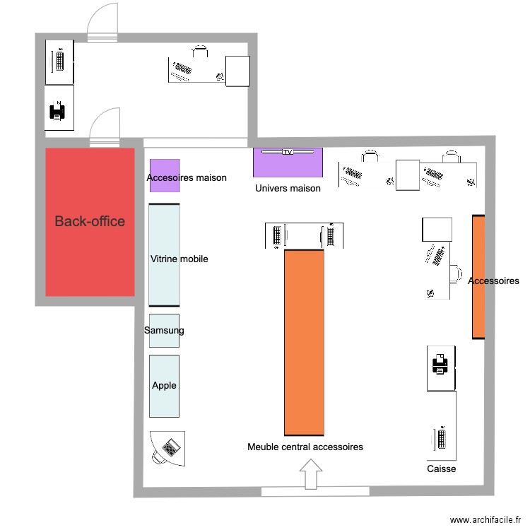 Plan – Plan de magasin – Par alexmorice76 ️ | ArchiFacile