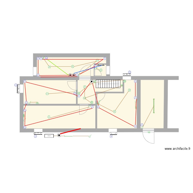 PLAN RDCH MAISON ARNAUD1 - Plan dessiné par jujunono01