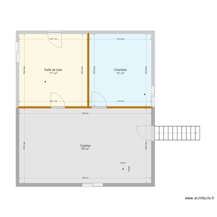 sous sol 2 - Plan dessiné par keber