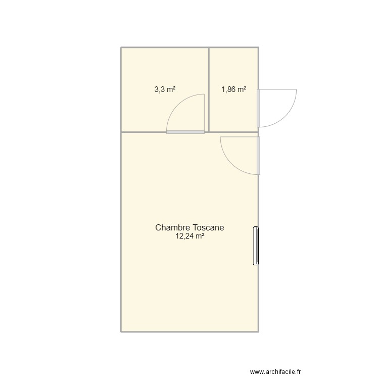 Nanterre 69 - Plan 3 pièces 17 m2 dessiné par Nicolas Montagnon