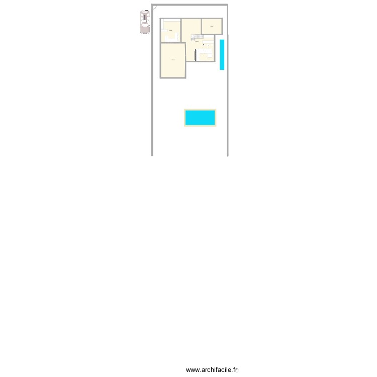 ksar sghir - Plan 4 pièces 121 m2 dessiné par Saoudi00...
