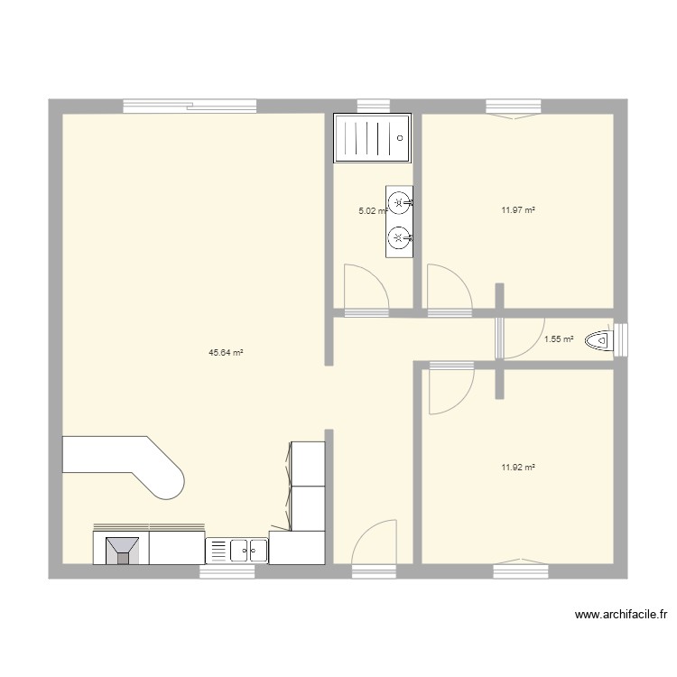 loc - Plan dessiné par PMS33
