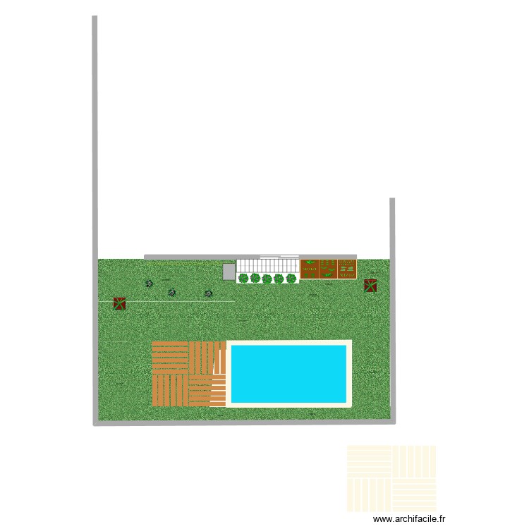 Piscine - Plan dessiné par oriannezipper