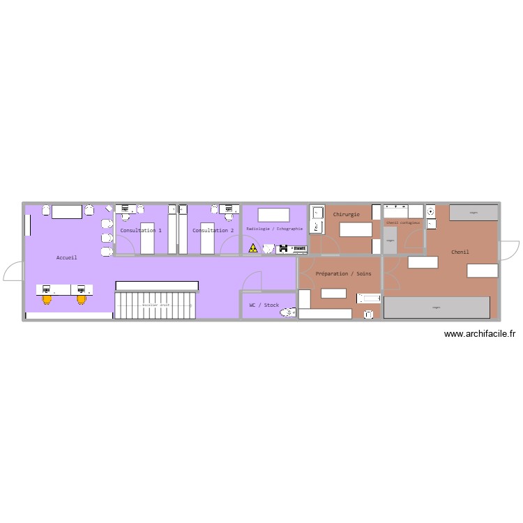 Clinique - Plan 9 pièces 93 m2 dessiné par alicebergerpoli