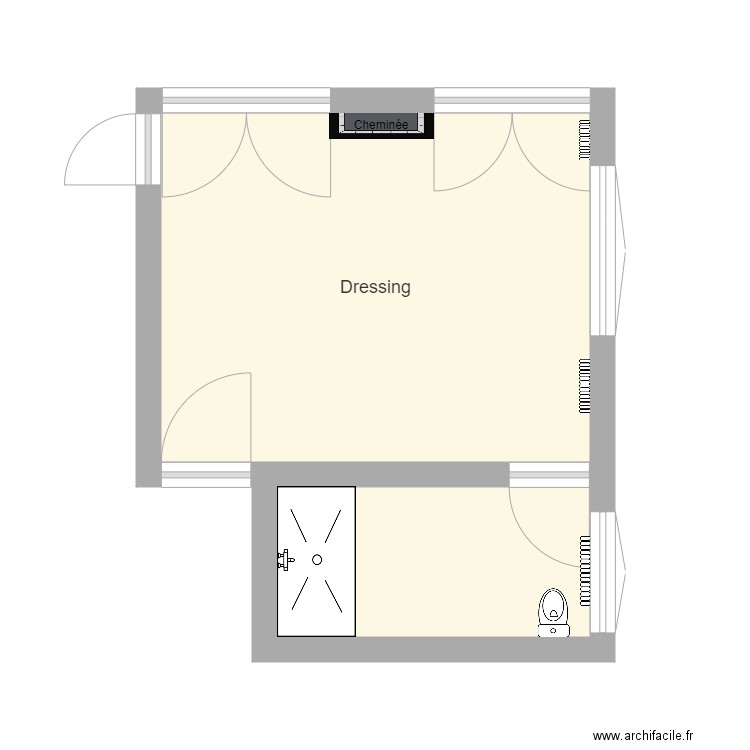 Dressing - Plan dessiné par Mathieu59100