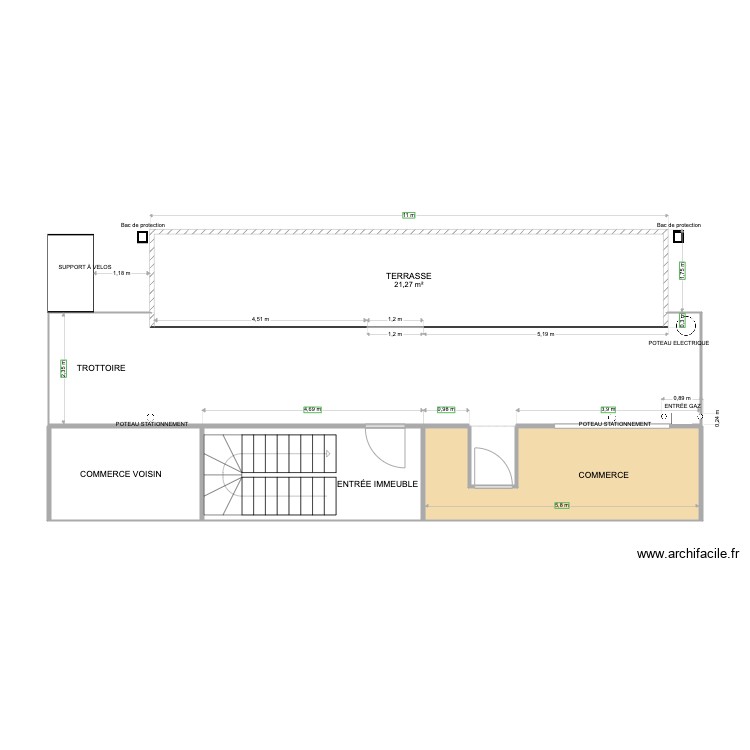Terrasse 2 - Plan dessiné par tomy74