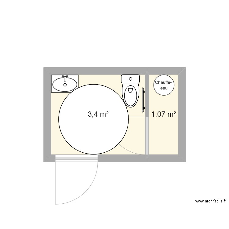 Plan – WC PMR – Par Mairie Bassoles-Aulers ️ | ArchiFacile