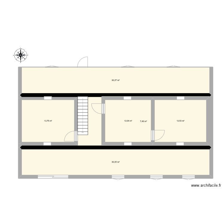 plan comble - Plan 6 pièces 139 m2 dessiné par famille valiente tf1
