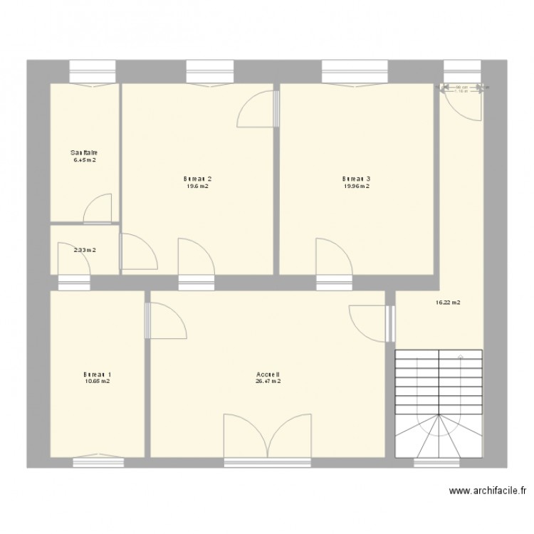 Bâtiment 18 RDC - Plan dessiné par Peressimmo