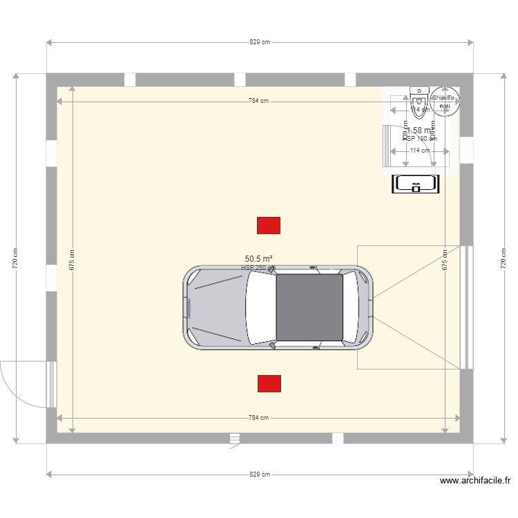 GARAGE PONT - Plan dessiné par remi97426