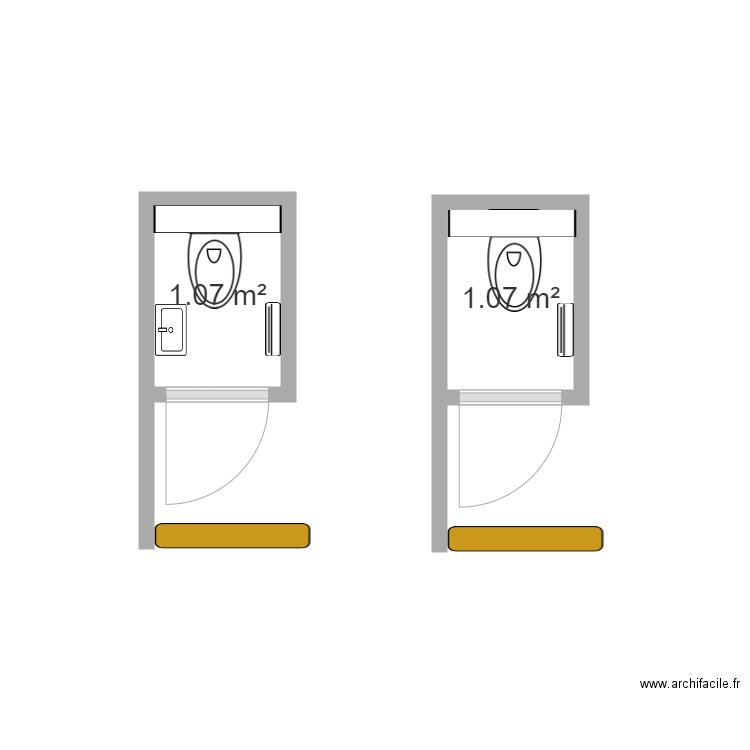 plan WC M - Plan dessiné par SAND-22
