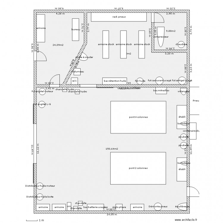 Plan – atelier – Par superskunk ️ | ArchiFacile