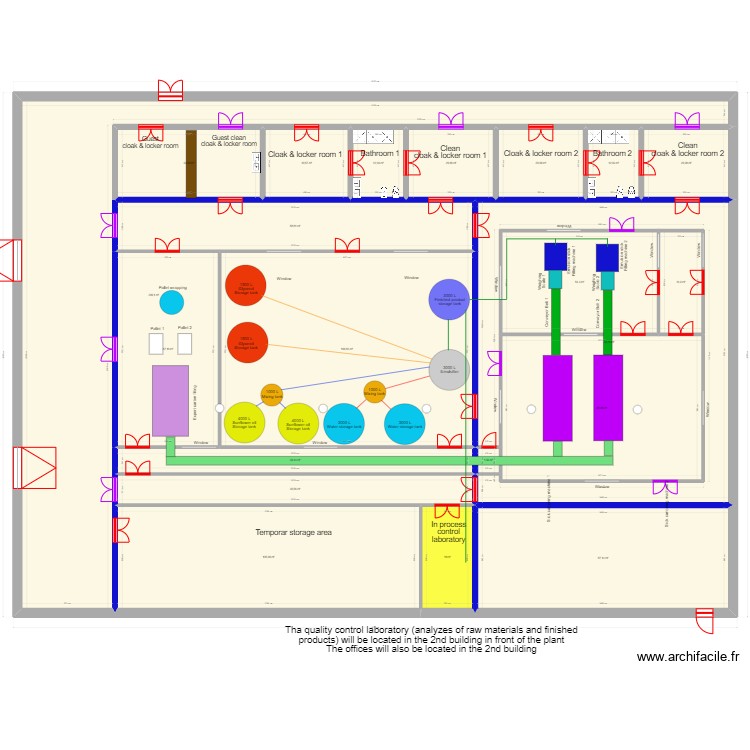 Existing walls - Plan dessiné par olivdc