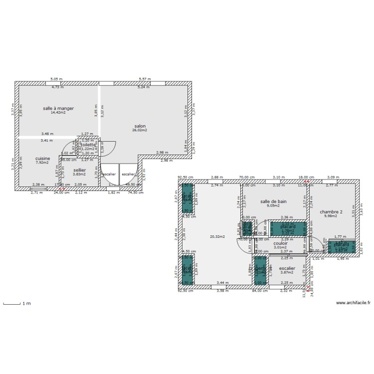 appart Adrien - Plan dessiné par milka561