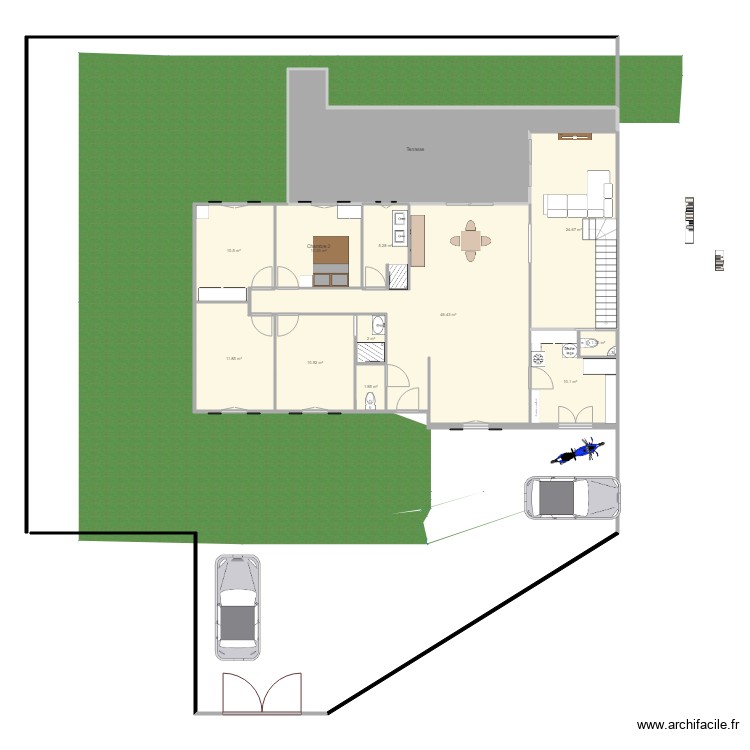 Plan – Plan maison 3 – Par Logel ️ | ArchiFacile