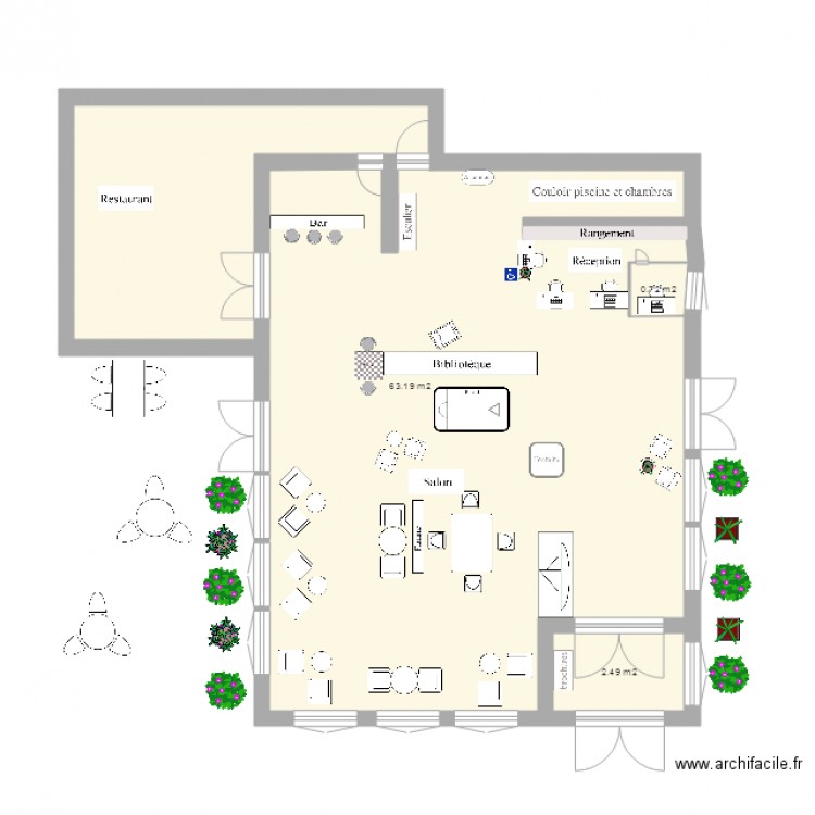 Réception - Plan dessiné par mel5035