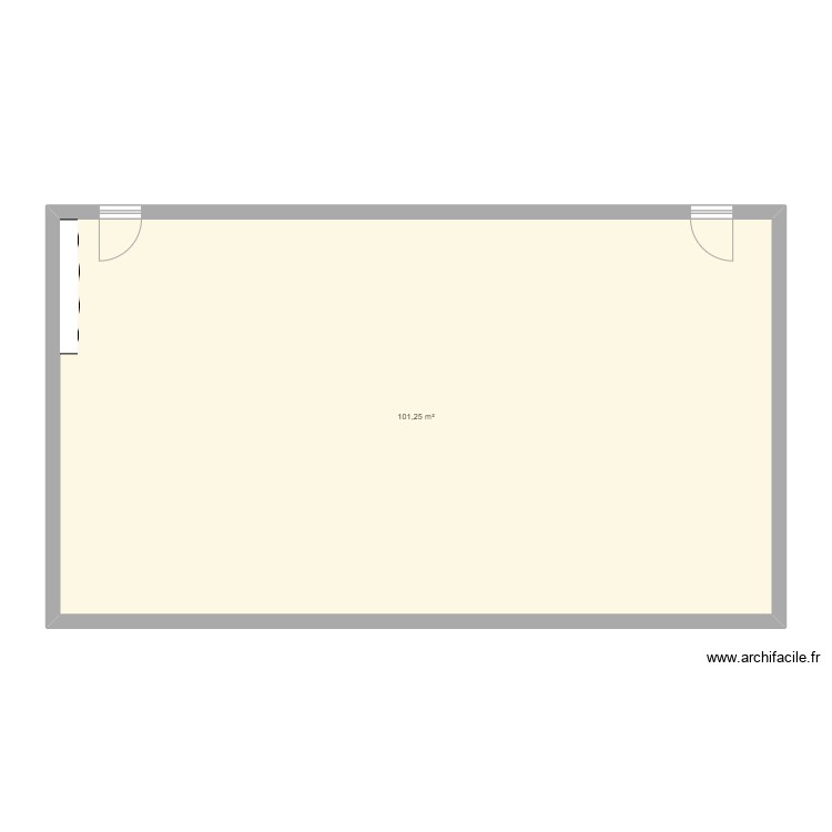 exo 1 - Plan 1 pièce 101 m2 dessiné par fiona07