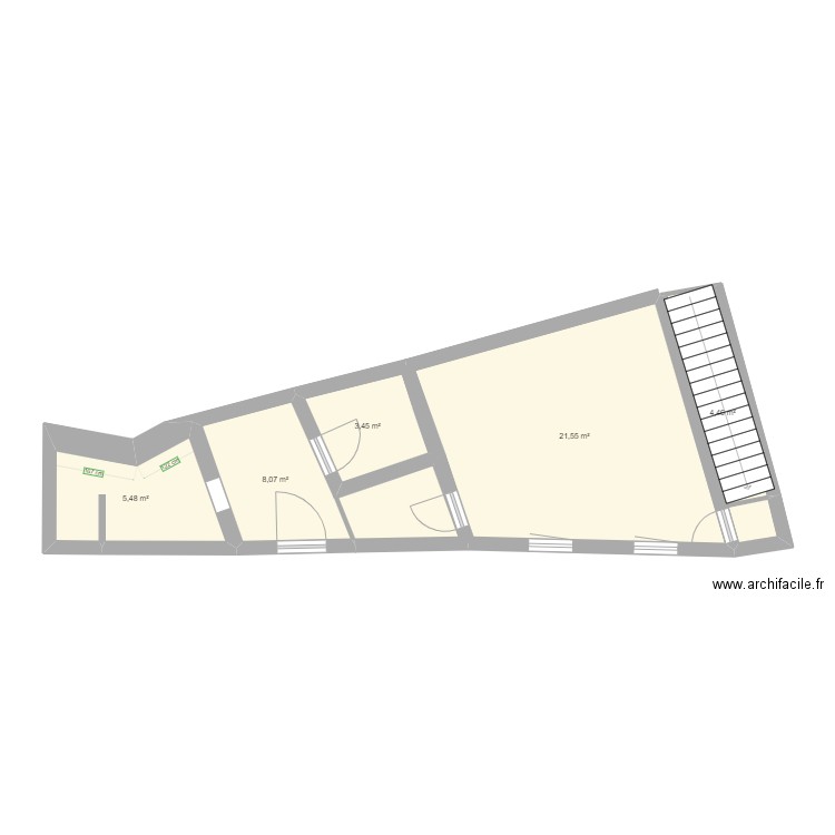 RDC - Plan dessiné par Maisonprojet78