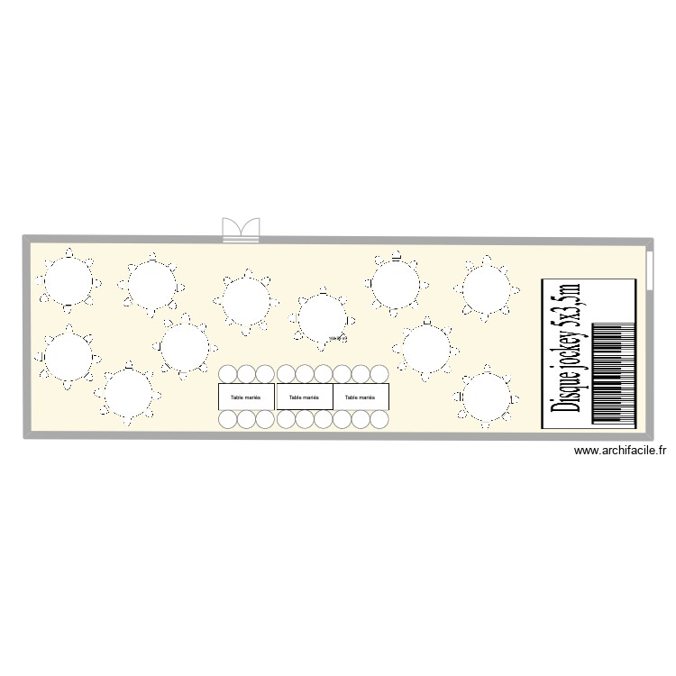 Plan – Mariage rond 3 – Par Jeudes13 ️ | ArchiFacile