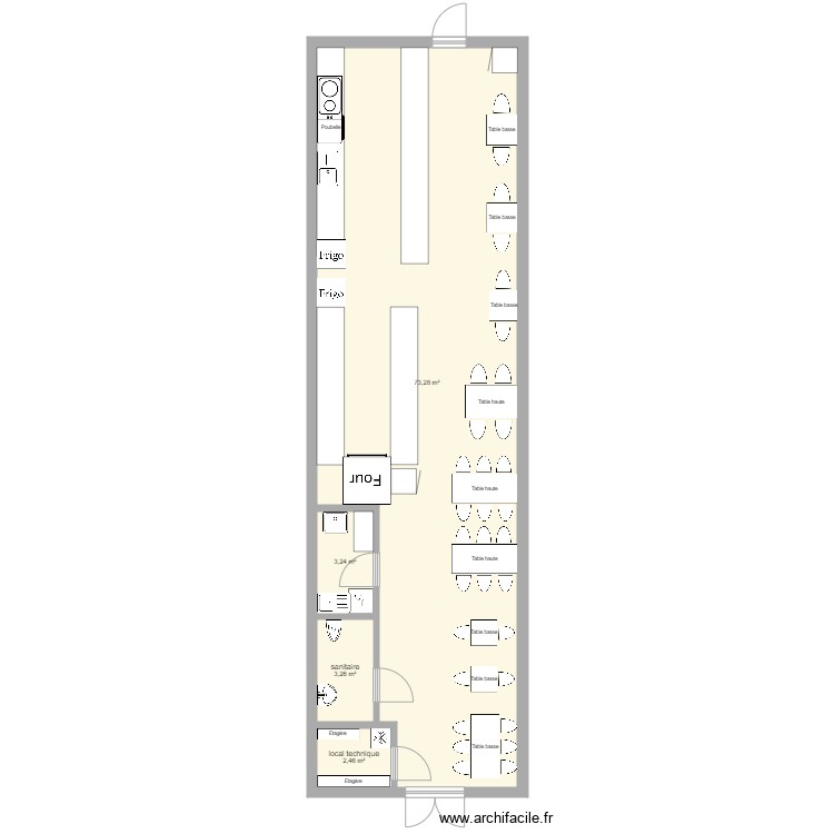 Plan – pizza 2 – Par Meganion ️ | ArchiFacile