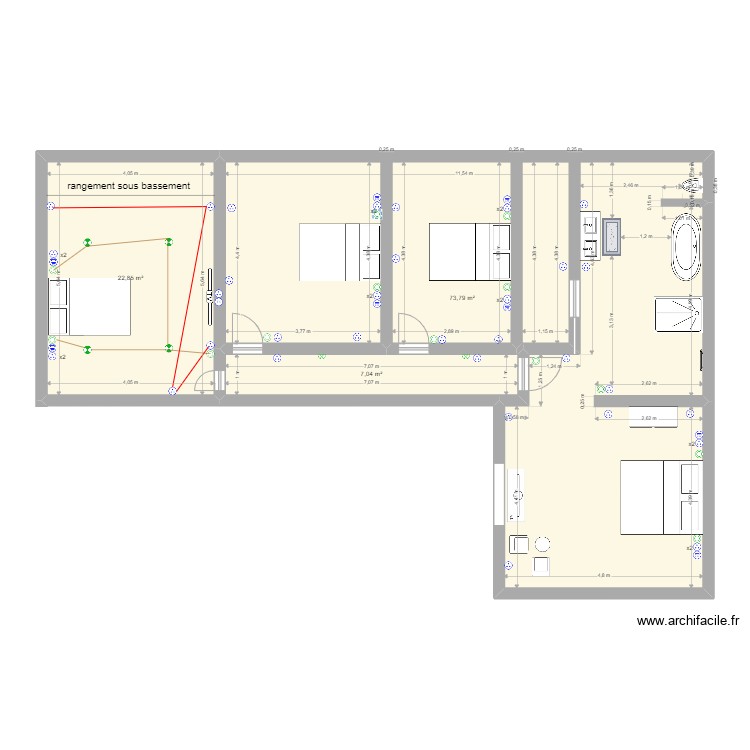 Plan – étage sidi – Par lunaserrano ️ | ArchiFacile