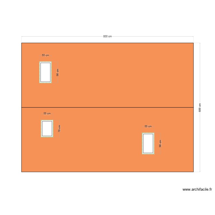 TOITURE VELUX - Plan dessiné par BIOKINOUBAIL