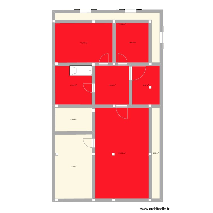 dar 5 - Plan 10 pièces 137 m2 dessiné par sidali406